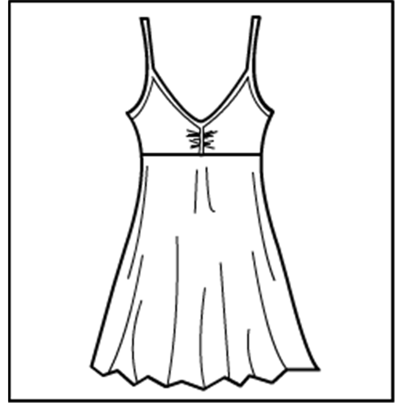 Deep Pinch Front A Line Dress by Bal Togs : 8936, On Stage Dancewear ...